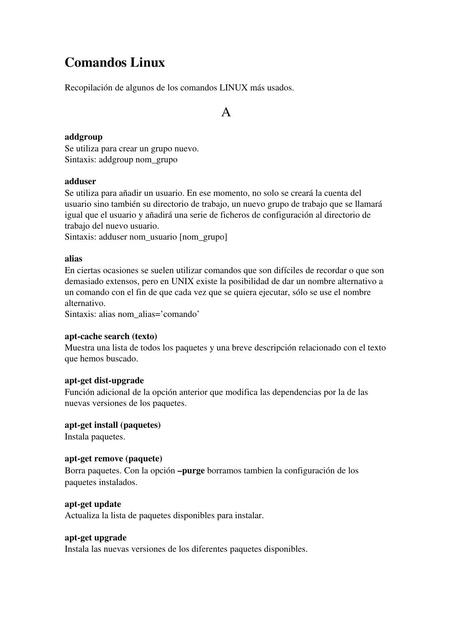 Comandos Básicos Linux | Nedual Vargas | uDocz