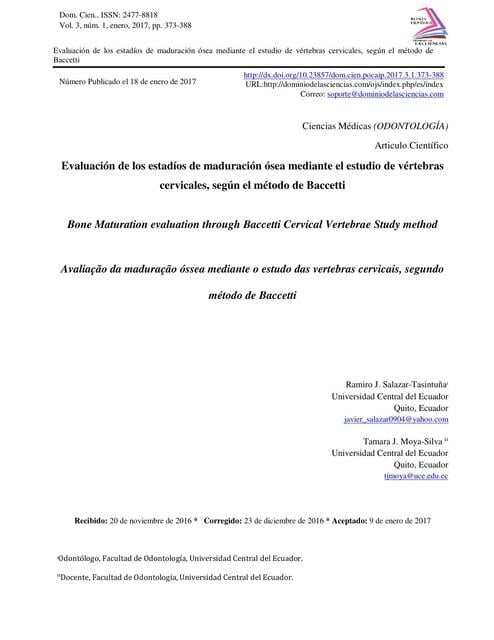 Flashcards de Evaluación de los Estadíos de Maduración Ósea Mediante el ...