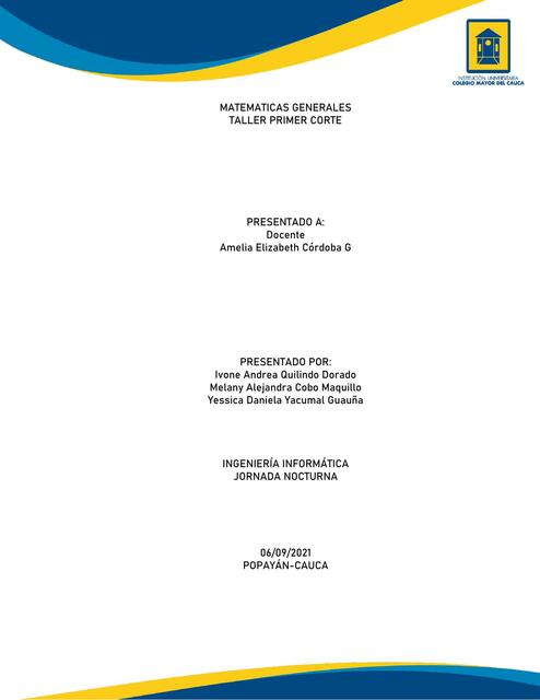 Taller semana 1 | YESSICA DANIELA YACUMAL GUAUÑA | uDocz