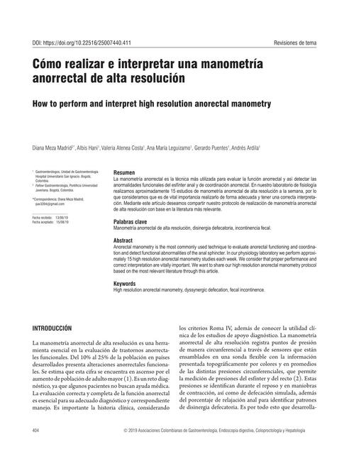 Resúmenes de Manometría anorrectal | Descarga apuntes de Manometría ...
