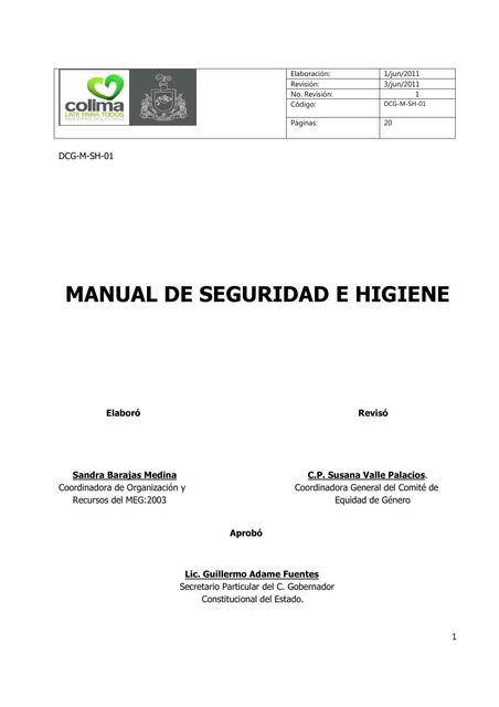 Flashcards de Manual de Seguridad e Higiene | Por Javier Barrera | uDocz