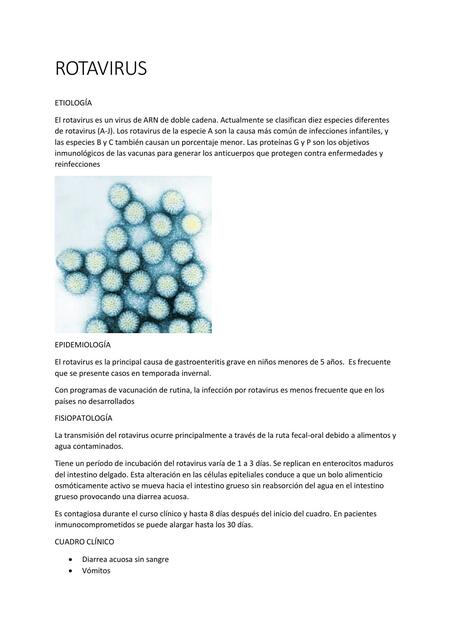 Rotavirus | Juan Diego Aguilar León | uDocz