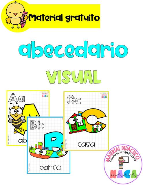ABECEDARIO VISUAL MATERIAL GRATUTITO Material Didactico MACA 100 000 ...