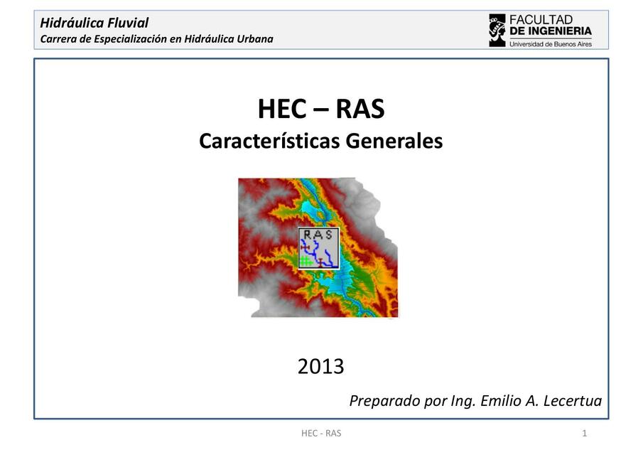 HEC RAS Características Generales | alfonso fuentes | uDocz