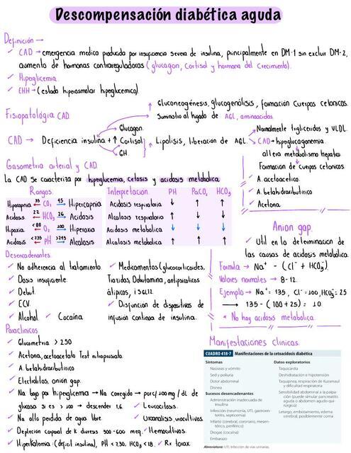 Cetoacidosis Diabética Ritmo Medico Udocz