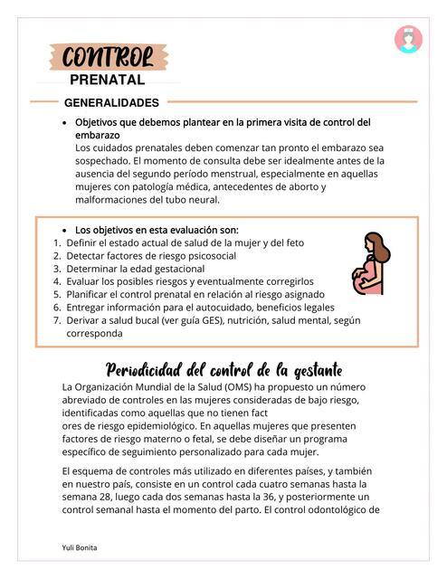 Control de Embarazo | Yuli Bonita | uDocz