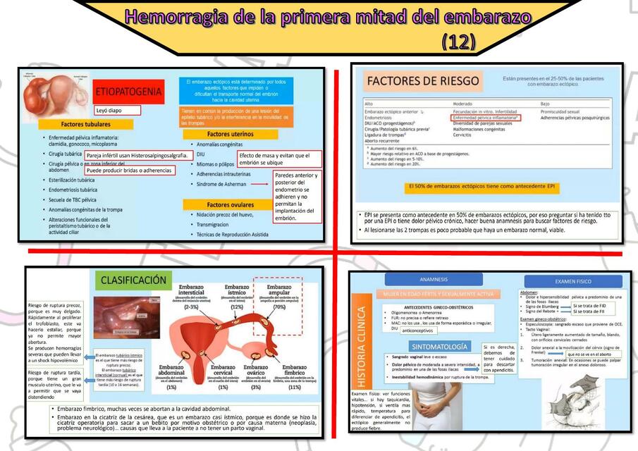 Hemorragia de la Primera Mitad del Embarazo