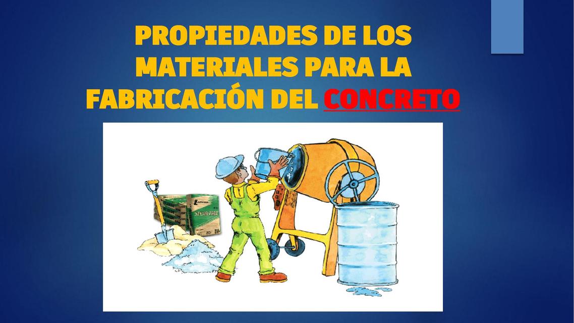 Propiedades de los materiales del concreto y tipos de cemento | Apuntes ...