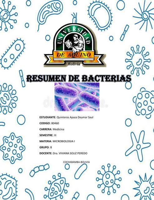 Resumen de Bacterias | Quinteros | uDocz
