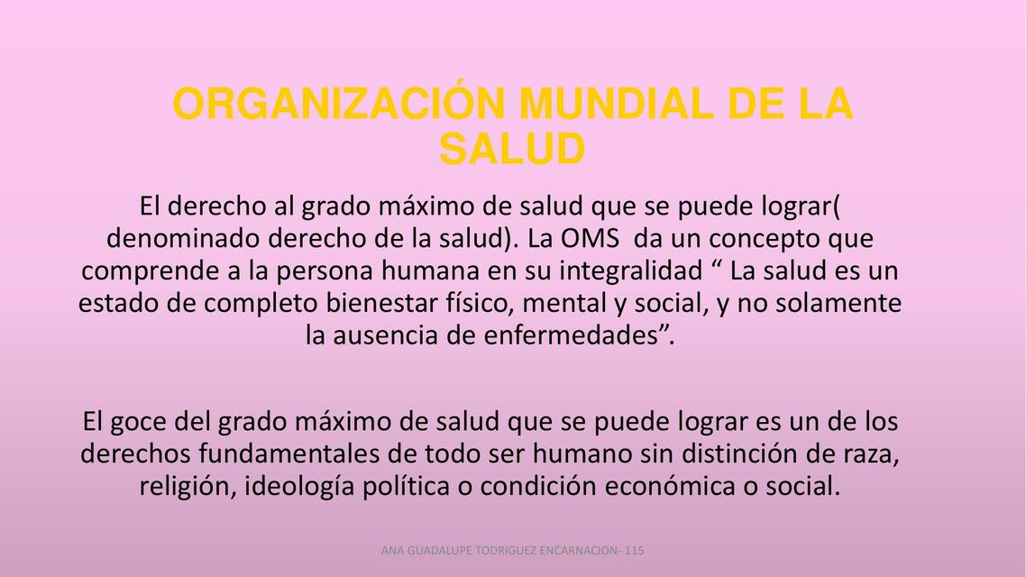 Organizaci n Mundial De La Salud