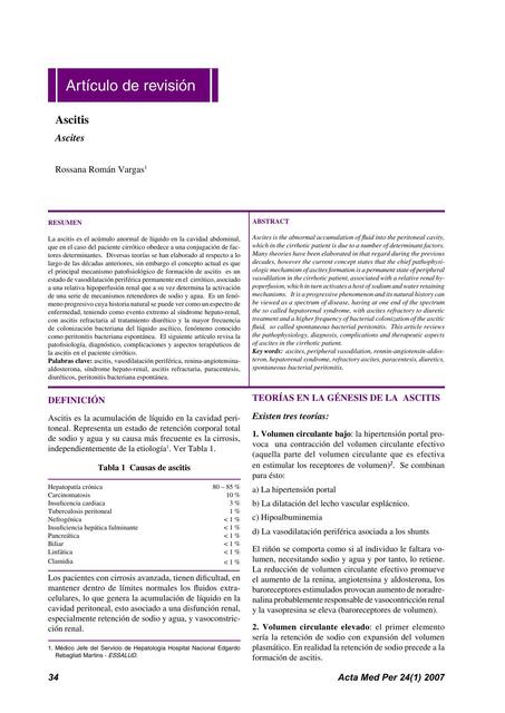 Ascitis | Juan Gomez | uDocz