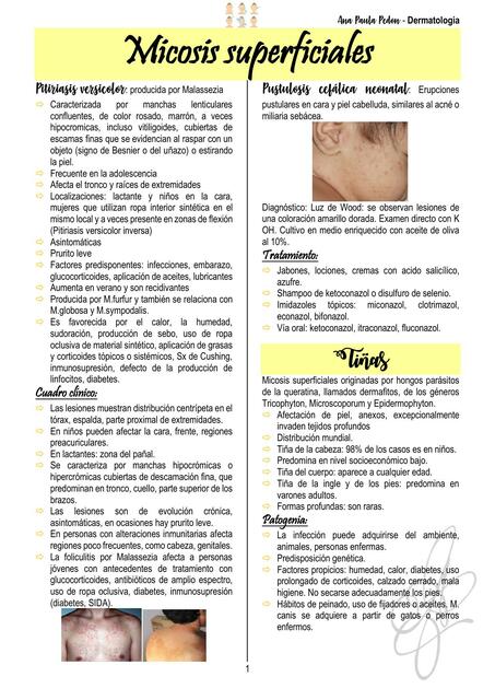Micosis Superficiales | Dra. Ana Pedon | uDocz