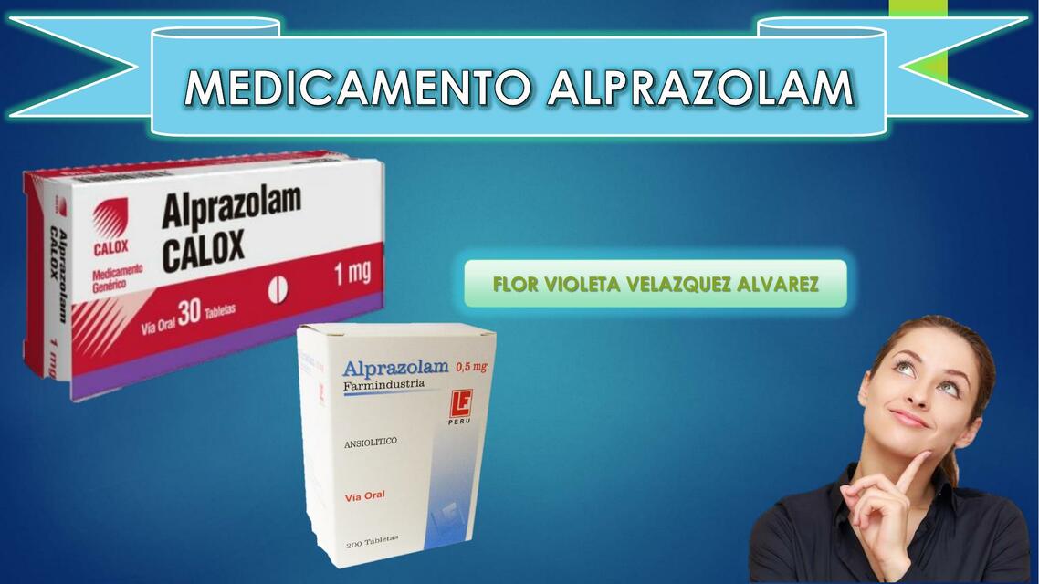 Medicamento Alprazolam | Sayory Castillo | uDocz
