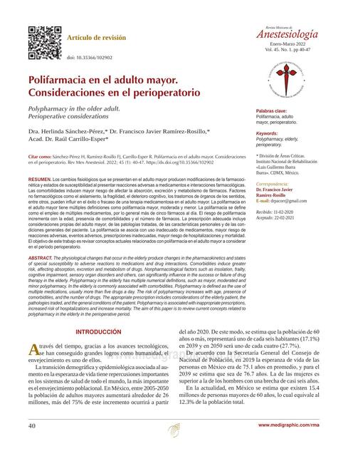 Polifarmacia en el Adulto Mayor | medicbiologia12 | uDocz