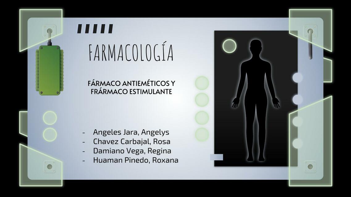Fármaco Antieméticos y Fármaco Estimulante | Angelys Kristel Angeles ...