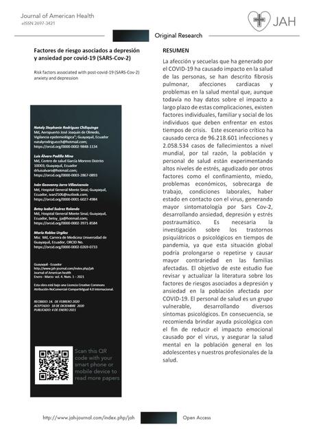 Factores de riesgo de covid-19 | uDocz