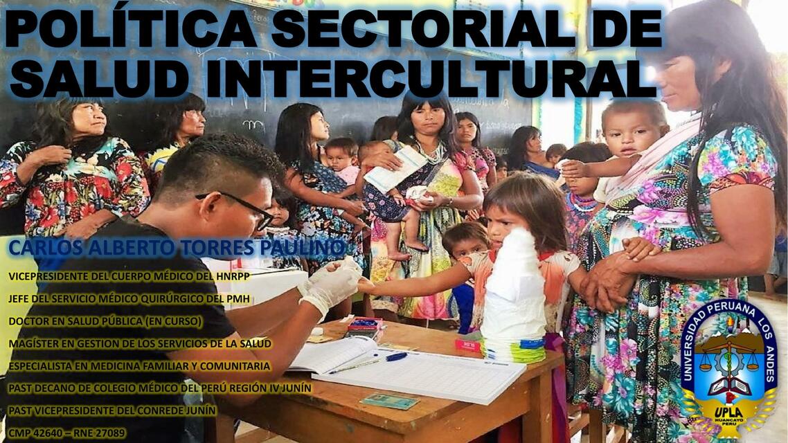 Política Sectorial De Salud Intercultural Mishelle Chavez Udocz