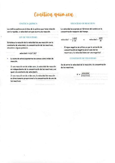Cinética Química y Equilibrio Químico | uDocz