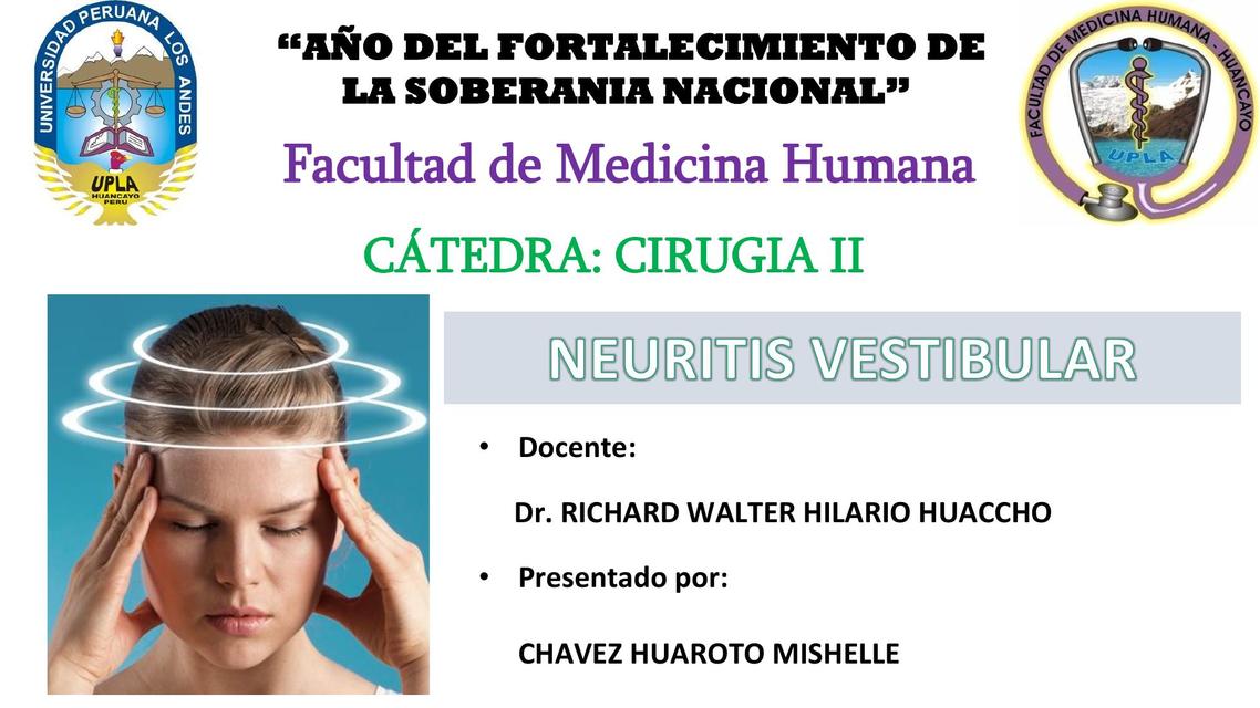 NEURITIS VESTIBULAR | Mishelle Ch | uDocz