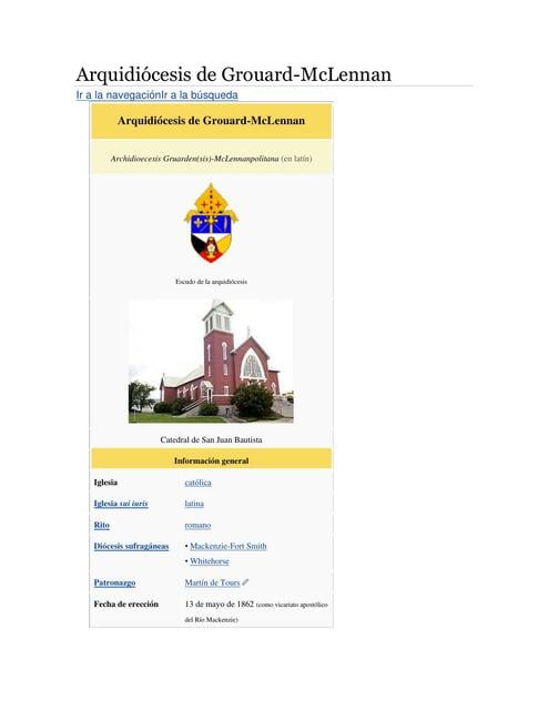 Flashcards de Arquidiócesis de Grouard | Por Gatica Carson | uDocz