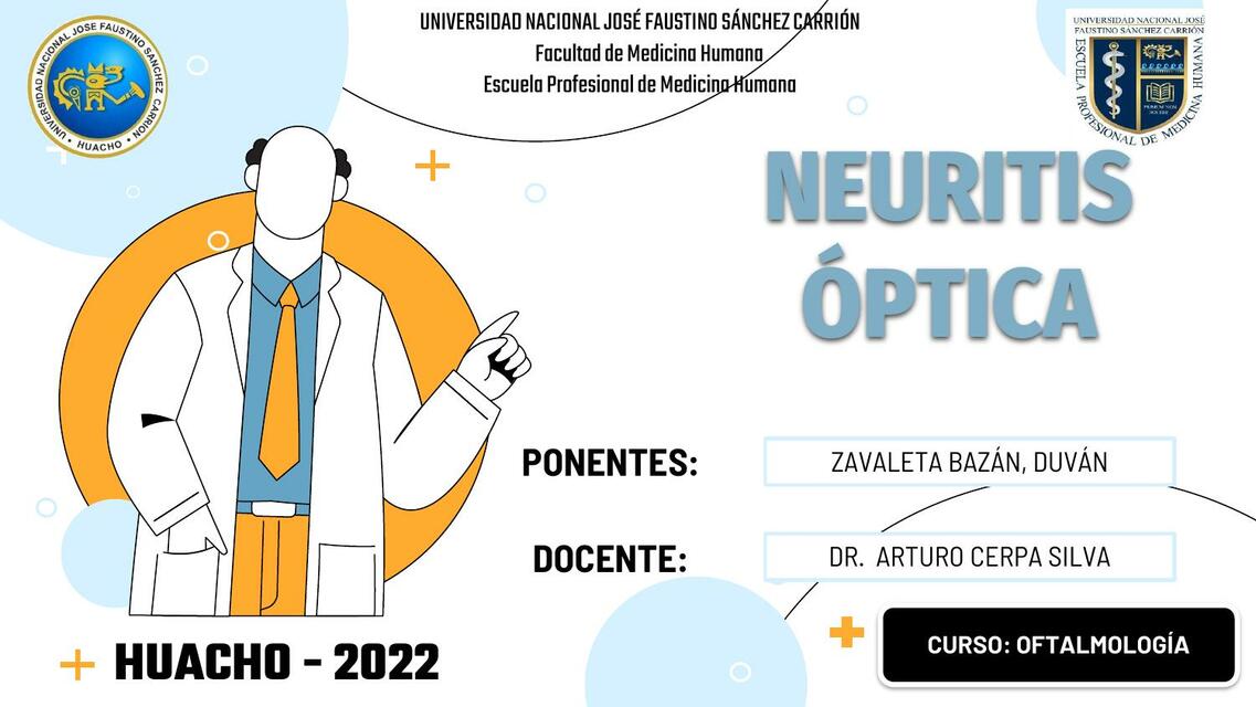 Resumen de oftalmología tema: neuritis óptica | Zavaleta Bazan Duvan ...