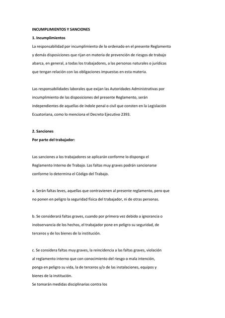 Incumplimientos Y Sanciones Nelly Aguilar Udocz
