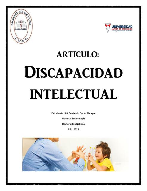 Discapacidad Intelectual | Zeth DC | uDocz
