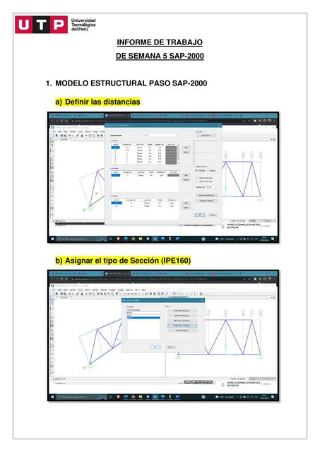 Informe de trabajo, modelo estructural | Eduardo Arrieta | uDocz