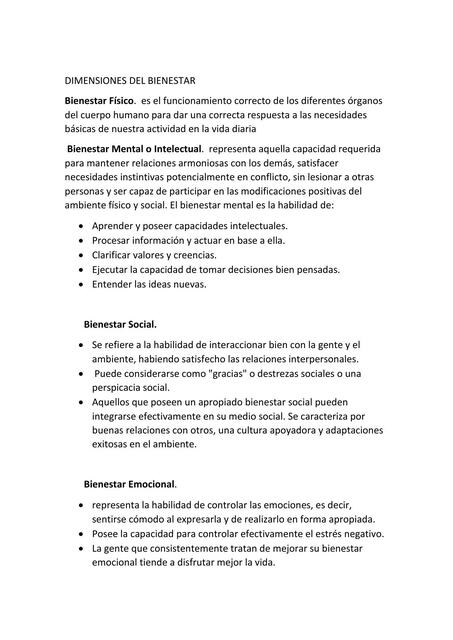 Dimensiones del bienestar | percy luna chaisa | uDocz