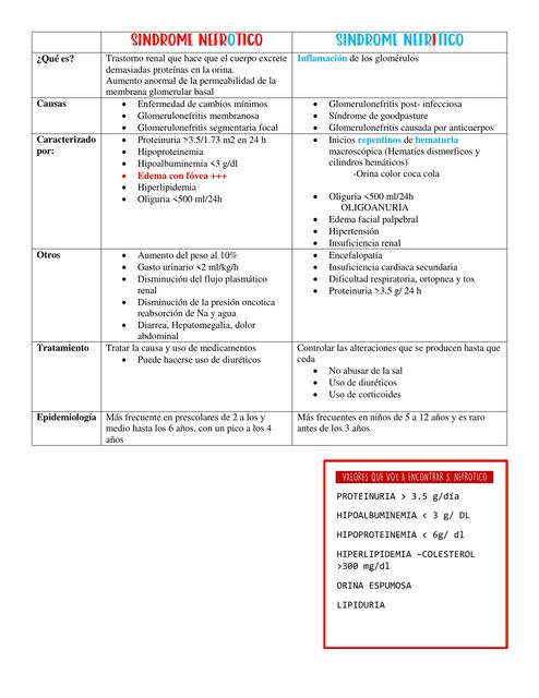 Síndrome nefrótico y nefrítico | Vianey González | uDocz