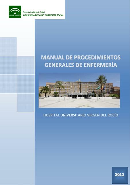 Manual De Procedimientos Generales De Enfermería Medicina Y Farmacia