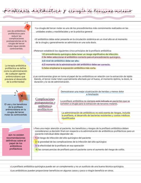 Profilaxis Antibiótica Y Cirugía De Terceros Molares Ade León Udocz 1595
