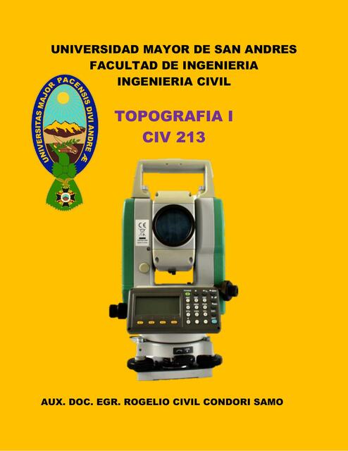 Topografía I Rogelio Civil Condori Samo Udocz