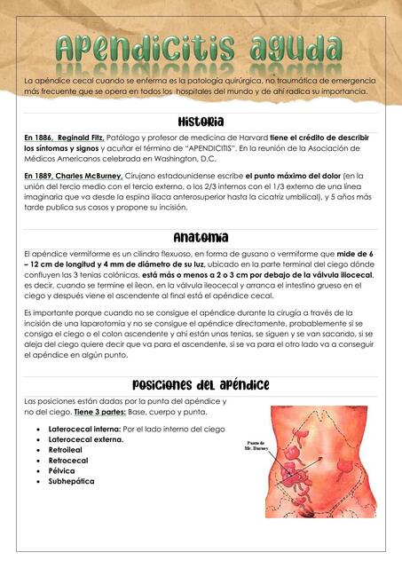 Apendicitis aguda | Morelia Centeno | uDocz