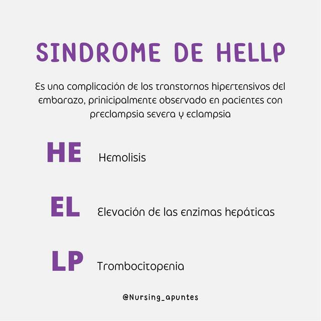 Síndrome de Hellp | nursing apuntes | uDocz