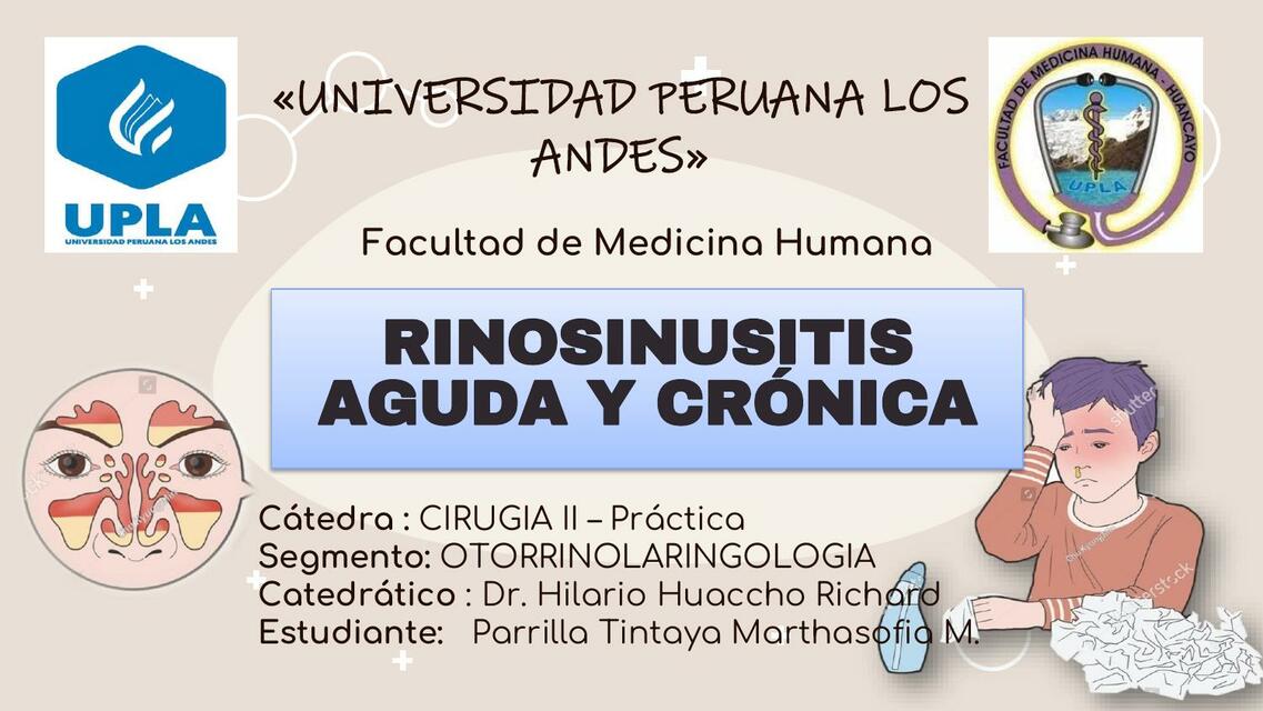 Rinosinusitis Aguda y Crónica | Sofia | uDocz