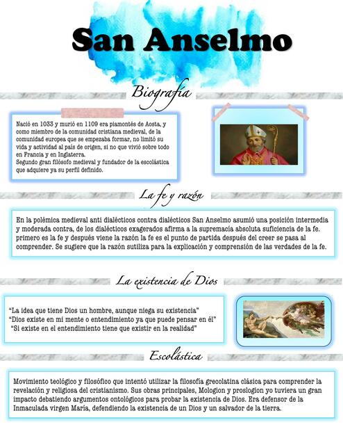 San Anselmo, San Buenaventura, San Alberto Magno, Escoto Eriúgena ...