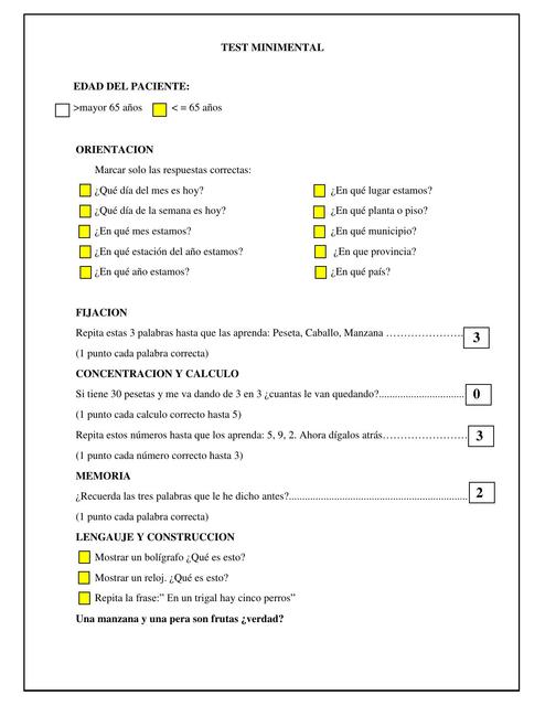 Test Minimental | Daniel Jesús Herrera Dávila | uDocz
