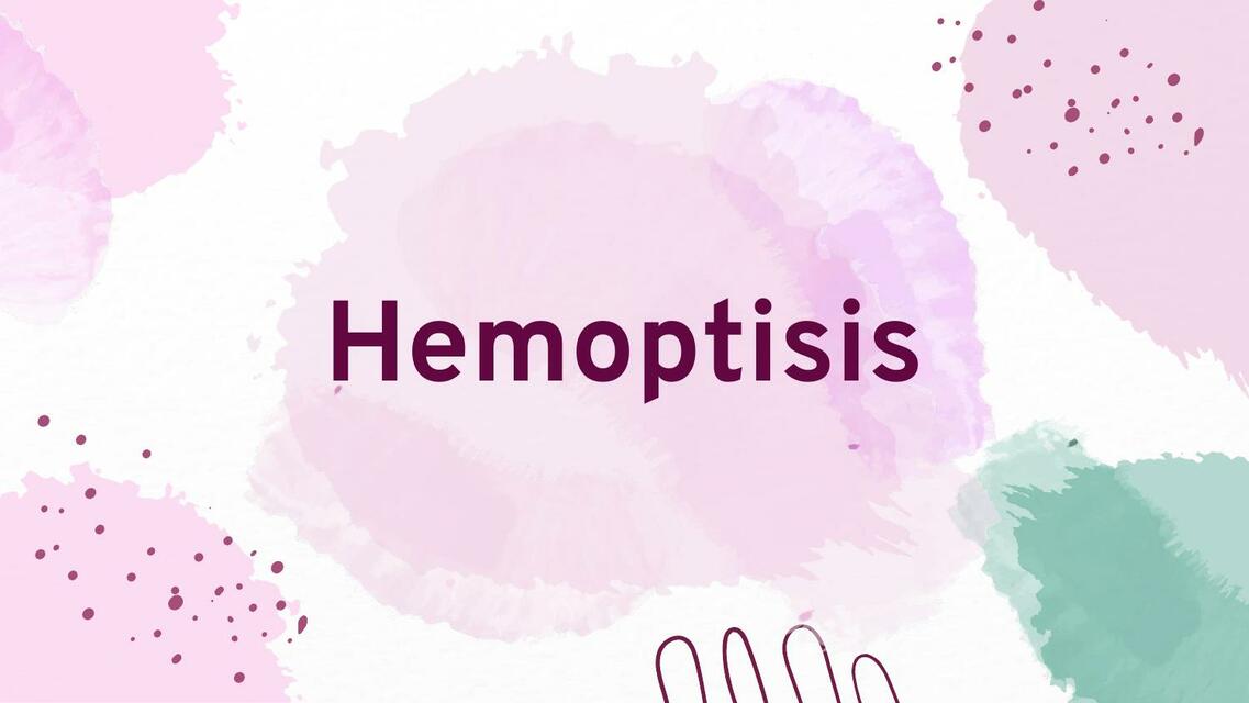 Hemoptisis | META | uDocz