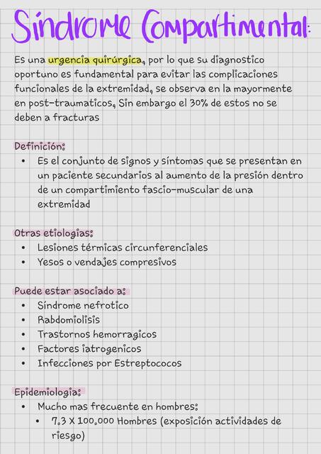 Síndrome Compartimental | Aleja Huertas | uDocz
