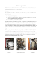 Sistema sanitario de agua potable | Tomás De Col | uDocz