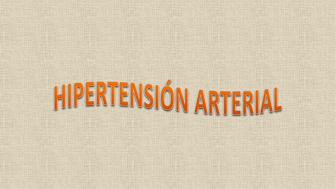 Hipertensión Arterial | Fernando | uDocz