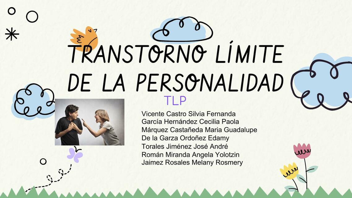 Transtorno límite de la personalidad | Melany Jaimez | uDocz