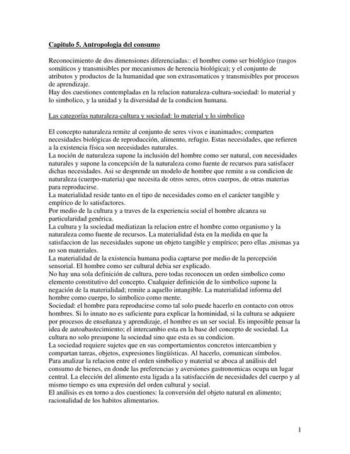 Antropología del Consumo | Todo de Comunicación Social UBA | uDocz