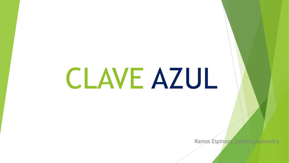 Clave Azul Mortalidad Infantil | Alexandra Espinoza | uDocz
