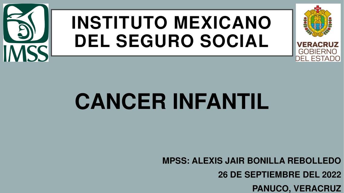 Cáncer Infantil | Alexis Bonilla | uDocz