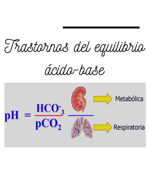 Trastornos Del Equilibrio ácido Base Medi Fer Udocz