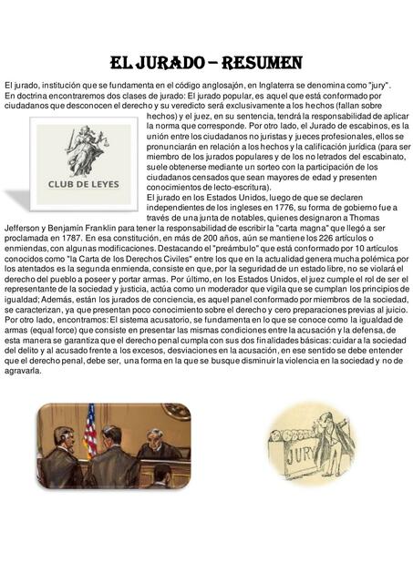 El jurado | Club de leyes | uDocz