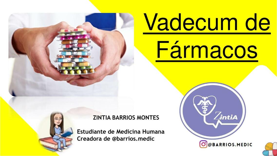 Vademécum de fármacos | BARRIOS MEDIC 👩‍⚕️📚 | uDocz
