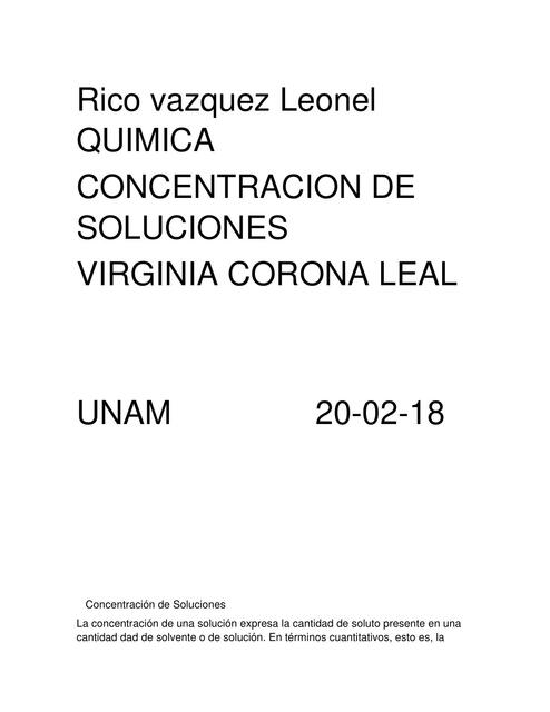 concentraciones quimicas | LEonel Rico | uDocz